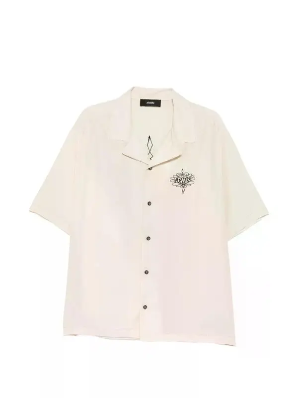 Amiri Logo-print Camp-collar Shirt