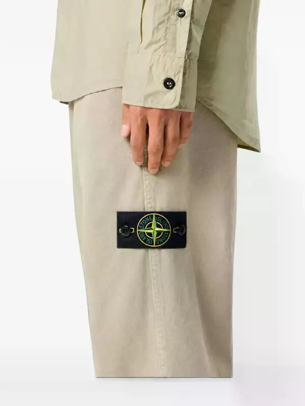 Stone Island Logo-patch Chino Trousers
