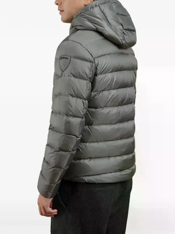BLAUER. Quilted Hooded Jacket