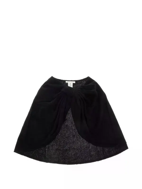 BY MALENE BIRGER Pinne Knot-detail Poncho - Black