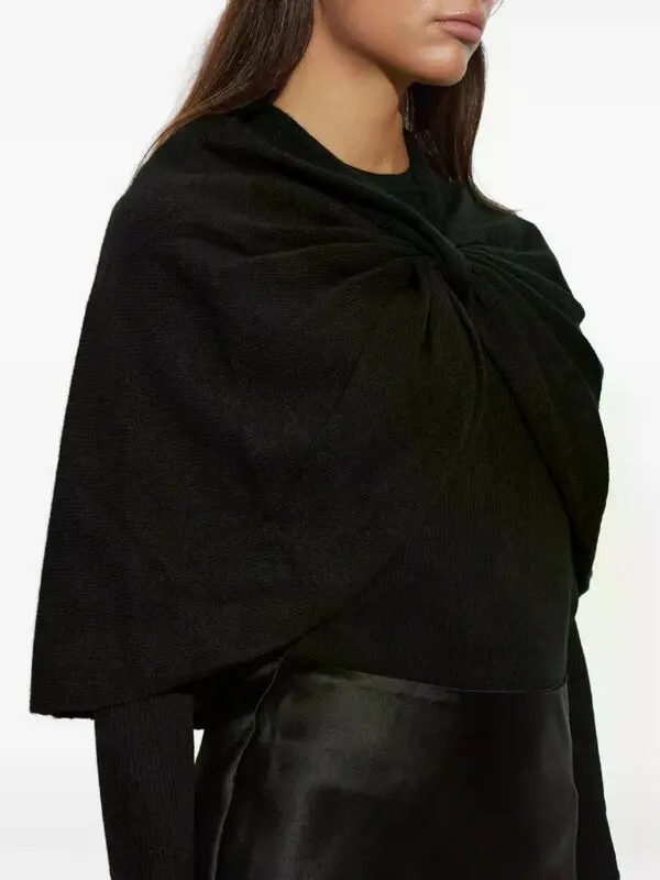 BY MALENE BIRGER Pinne Knot-detail Poncho