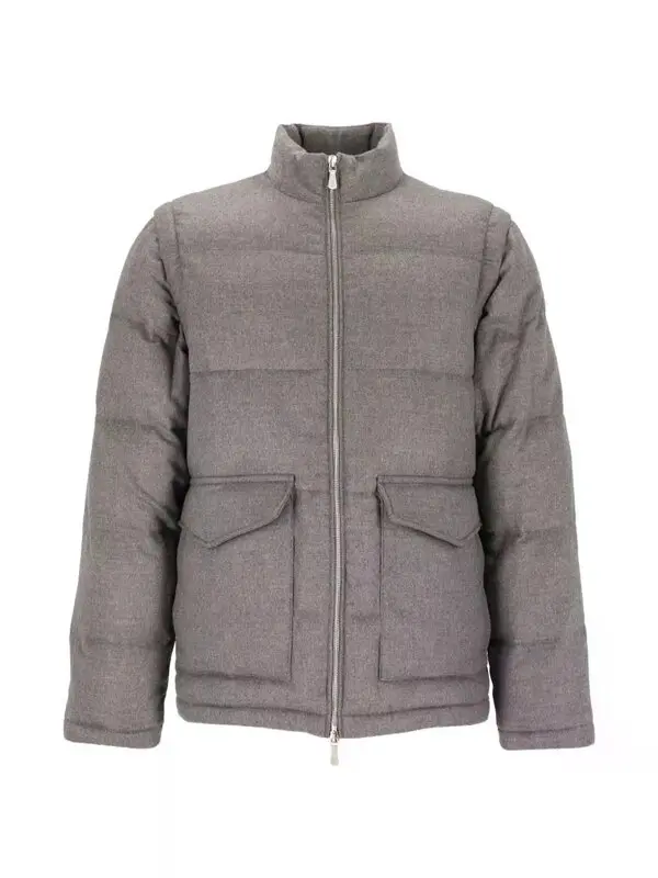 Eleventy Padded Cashmere Jacket