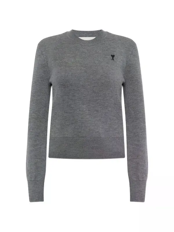 AMI Paris Long-slevees Sweater - Grey