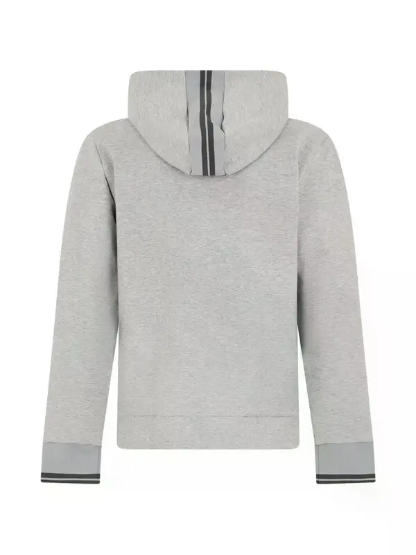 BOSS Cotton-blend Zip-up Hoodie With Stripe Details