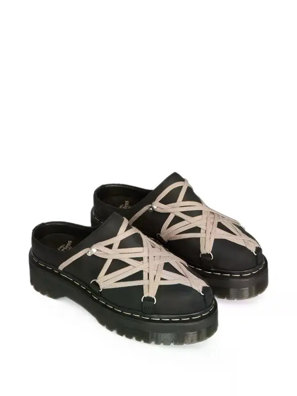 Rick Owens X Dr. Martens Quad Sole Megalace Slip-ons