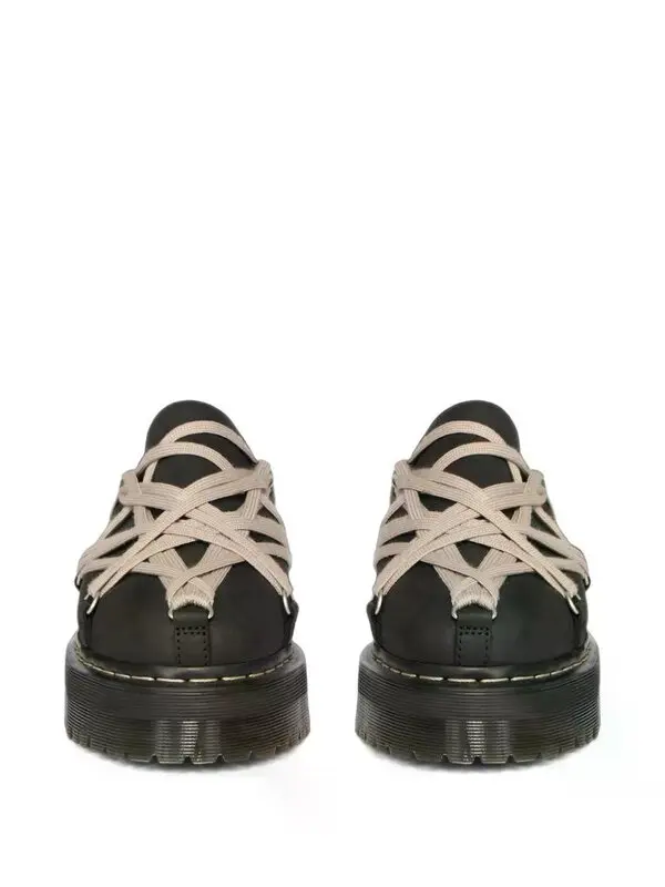 Rick Owens X Dr. Martens Quad Sole Megalace Slip-ons