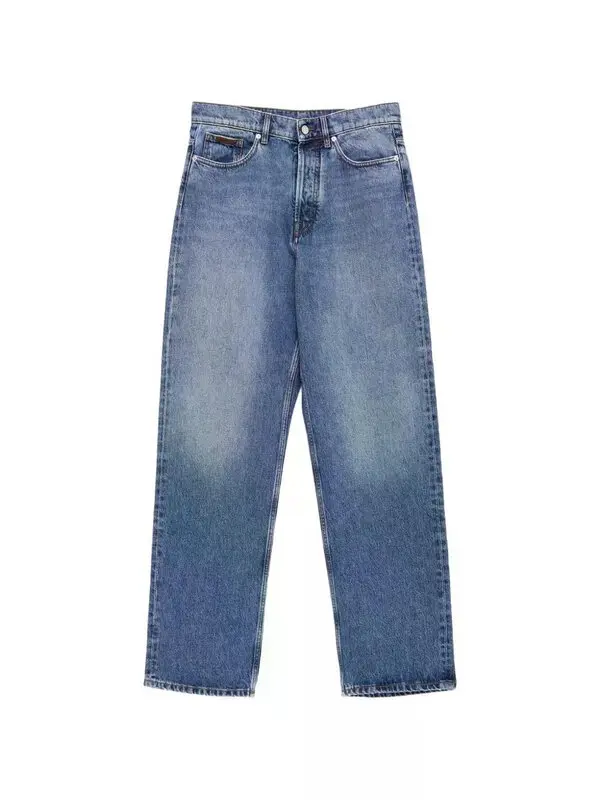 Moncler Logo-patch Straight-leg Jeans