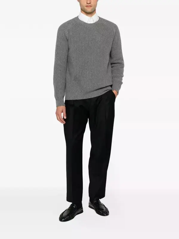 Fedeli Ribbed Raglan-sleeve Sweater