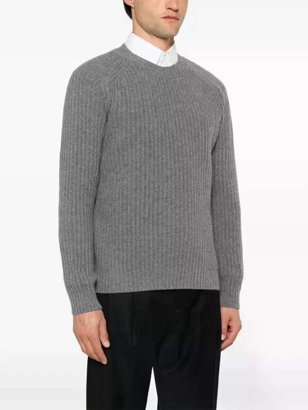 Fedeli Ribbed Raglan-sleeve Sweater