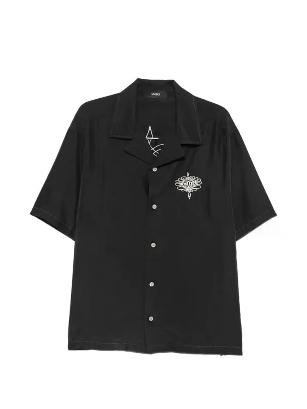 Amiri Logo-embroidered Short-sleeve Shirt