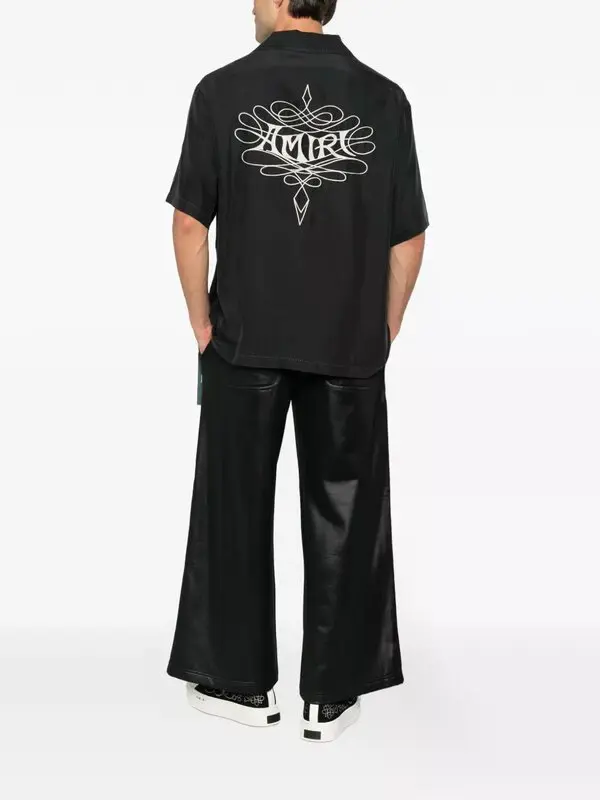 Amiri Logo-embroidered Short-sleeve Shirt