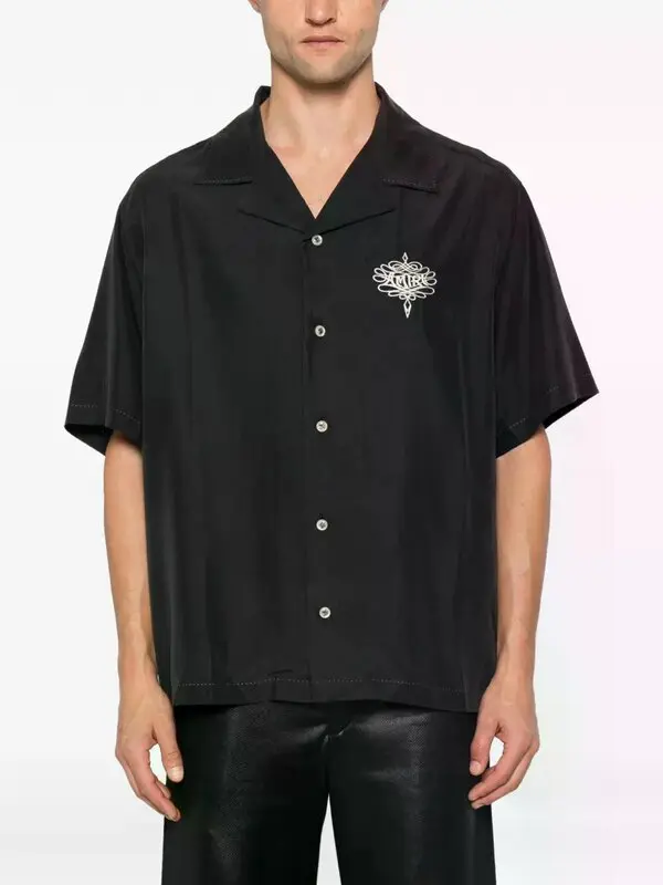 Amiri Logo-embroidered Short-sleeve Shirt
