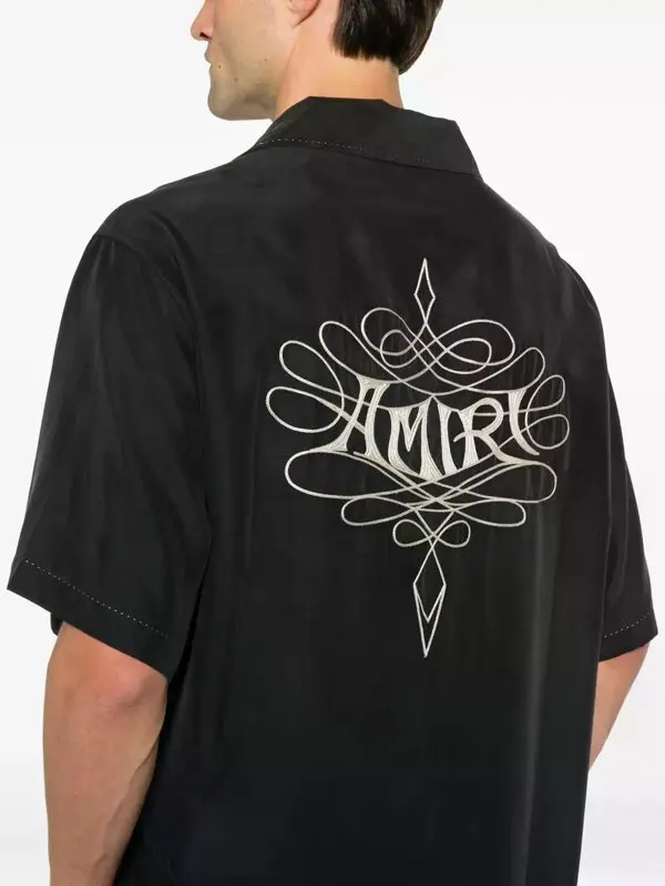 Amiri Logo-embroidered Short-sleeve Shirt