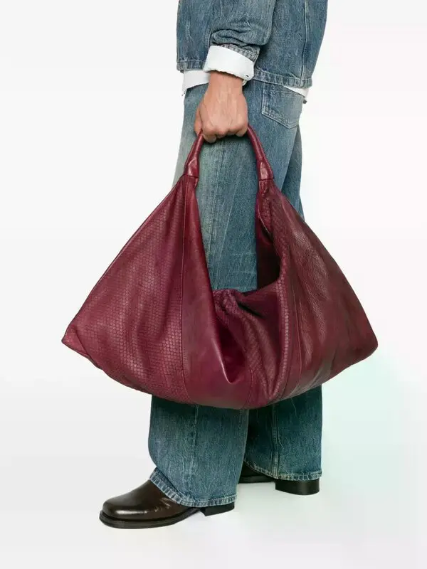 SOMMET Dune Snakeskin-effect Shoulder Bag