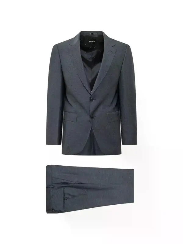 BOSS Slim-fit Wool Suit With Pattern