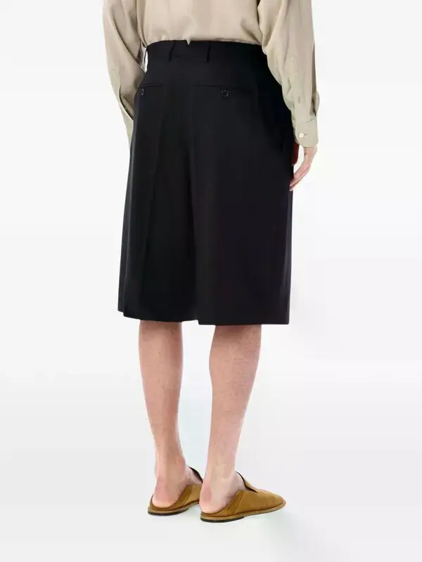 AMI Paris Low-waist Wide-leg Shorts
