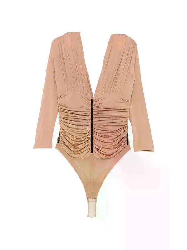 Elisabetta Franchi Ruched Long-sleeve Blouse