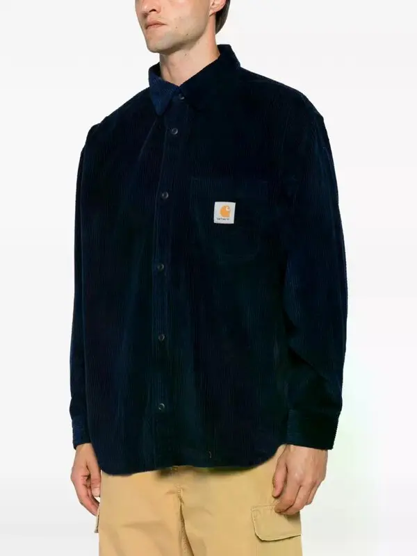 Carhartt Work In Progress Loyde Corduroy Logo-patch Shirt