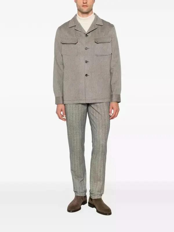 CIRCOLO 1901 Herringbone-pattern Trousers