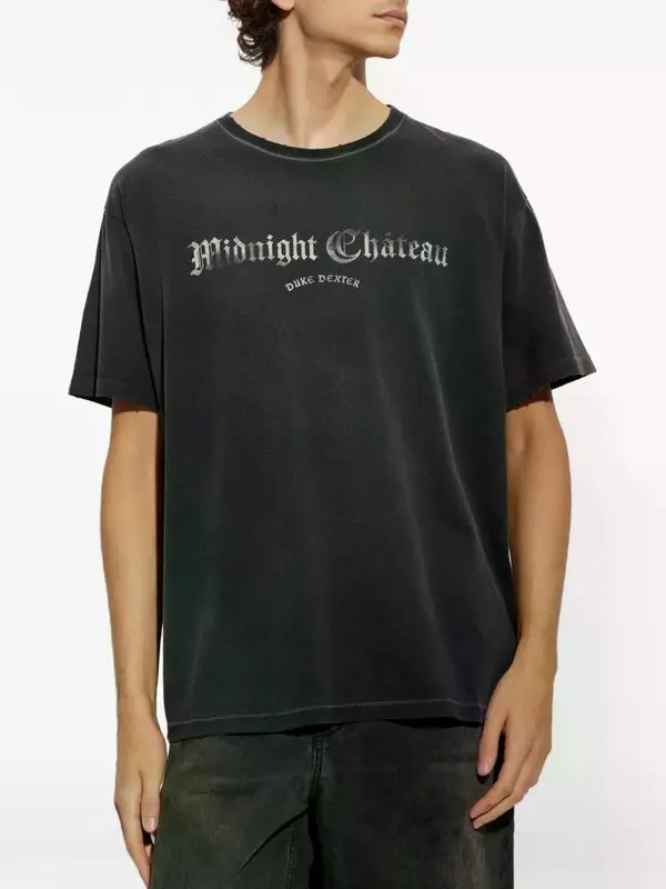 DUKE + DEXTER Graphic-print Cotton T-shirt