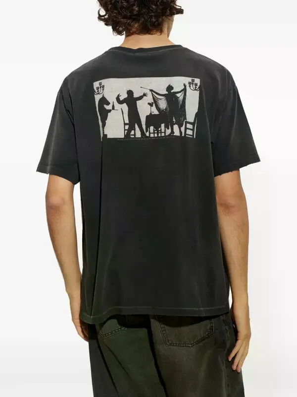 DUKE + DEXTER Graphic-print Cotton T-shirt
