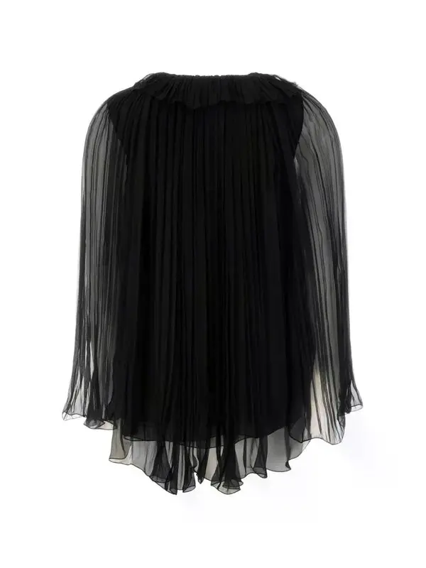 Alberta Ferretti Pleated Ruffled Blouse
