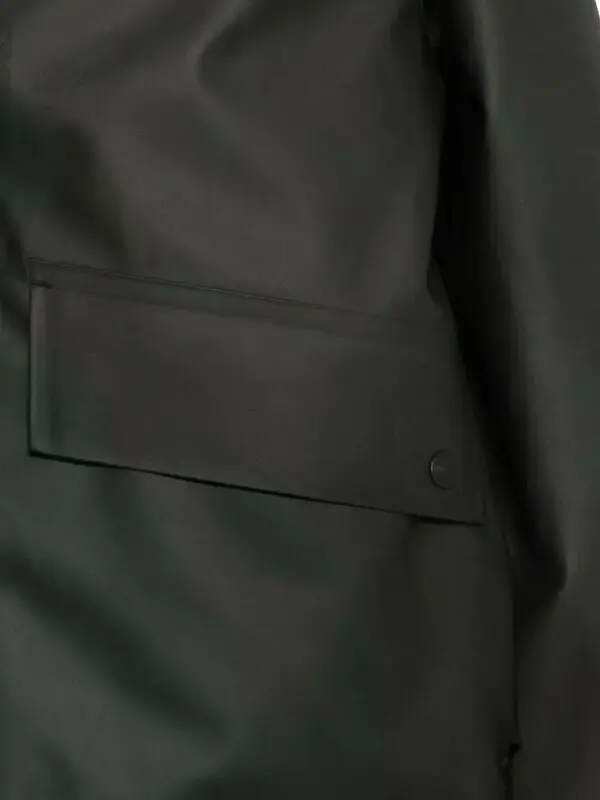 Rains Hooded Press-stud Jacket