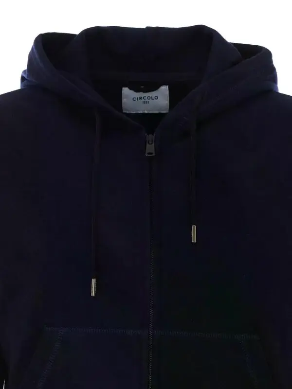 CIRCOLO 1901 Zip-up Wool Hoodie