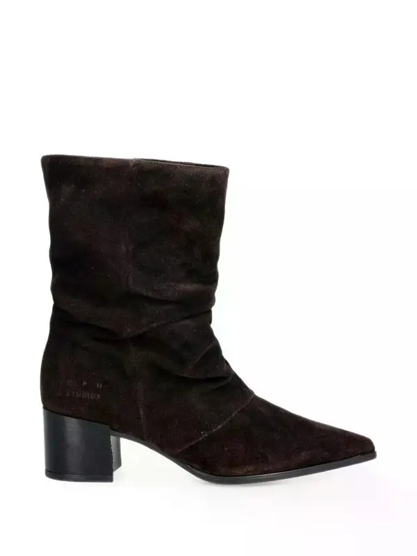 SUMMERY COPENHAGEN Slouchy Pointed-toe Boots
