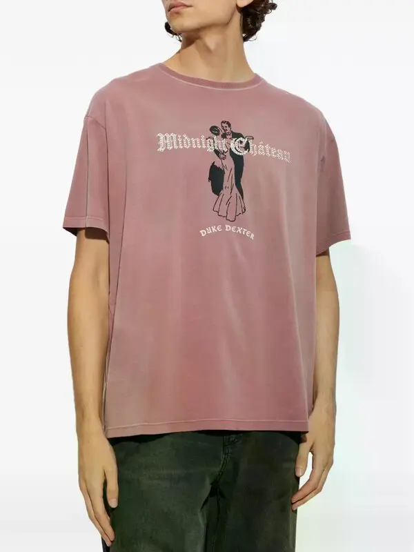 DUKE + DEXTER Midnight Chateau Graphic-print T-shirt