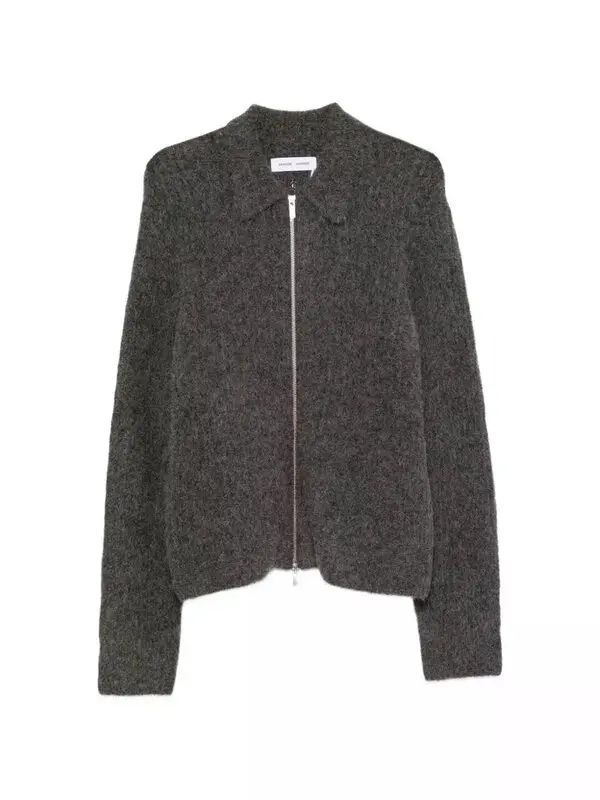SAMSOE SAMSOE Zip-up Collared Cardigan