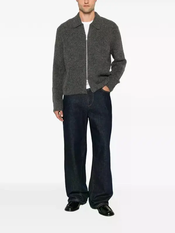 SAMSOE SAMSOE Zip-up Collared Cardigan