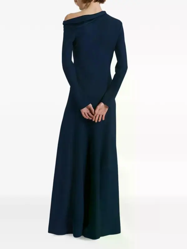 Alberta Ferretti Off-the-shoulder Draped Dress