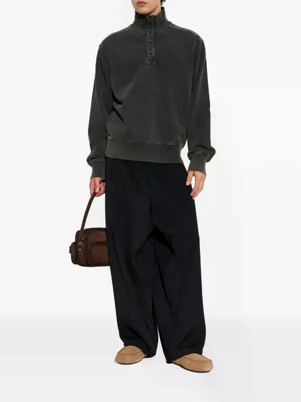 ENTIRE STUDIOS Port Button-up Collar Sweatshirt