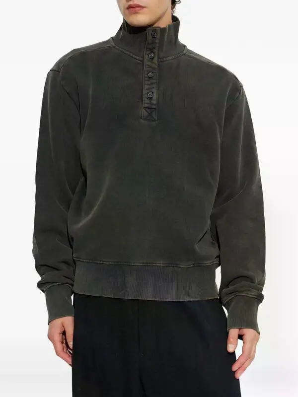 ENTIRE STUDIOS Port Button-up Collar Sweatshirt