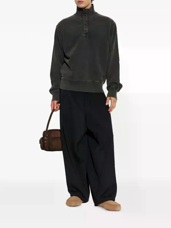 ENTIRE STUDIOS Port Button-up Collar Sweatshirt