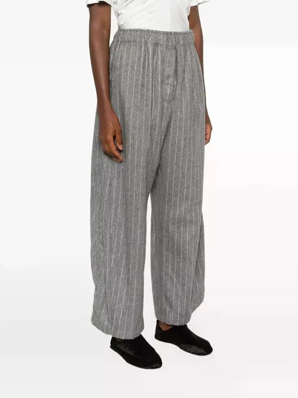THELATEST Pinstripe Wide-leg Trousers