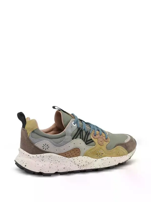 FLOWER MOUNTAIN Yamano 3 Suede-panelled Low-top Sneakers - Brown
