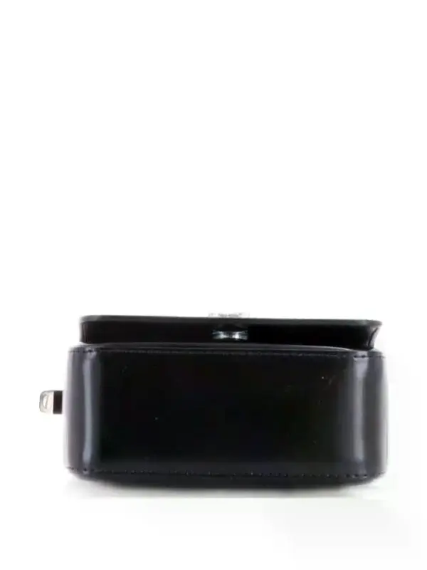 Fendi Ff Chain Leather Nano Clutch Bag