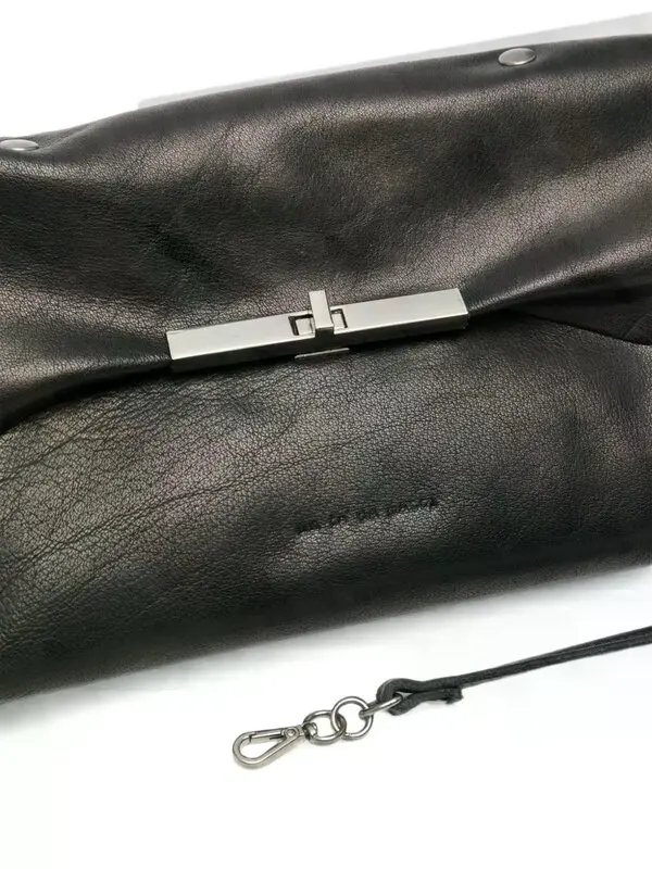 UN TE' DA MATTI Brucaliffo Leather Clutch Bag