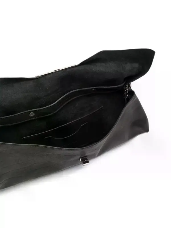 UN TE' DA MATTI Brucaliffo Leather Clutch Bag