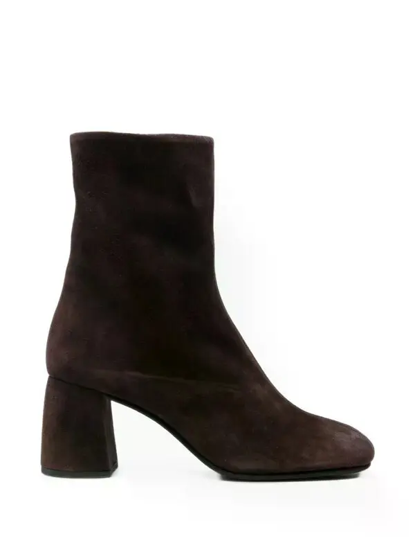 LISKA Suede Block-heel Ankle Boots