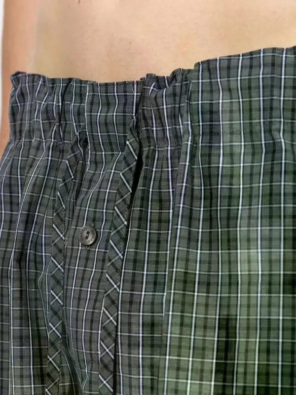 Hanro Check-pattern Pajama Bottoms