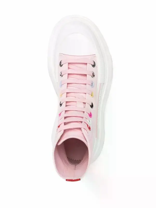 Alexander McQueen Tread High-top Lace Sneakers