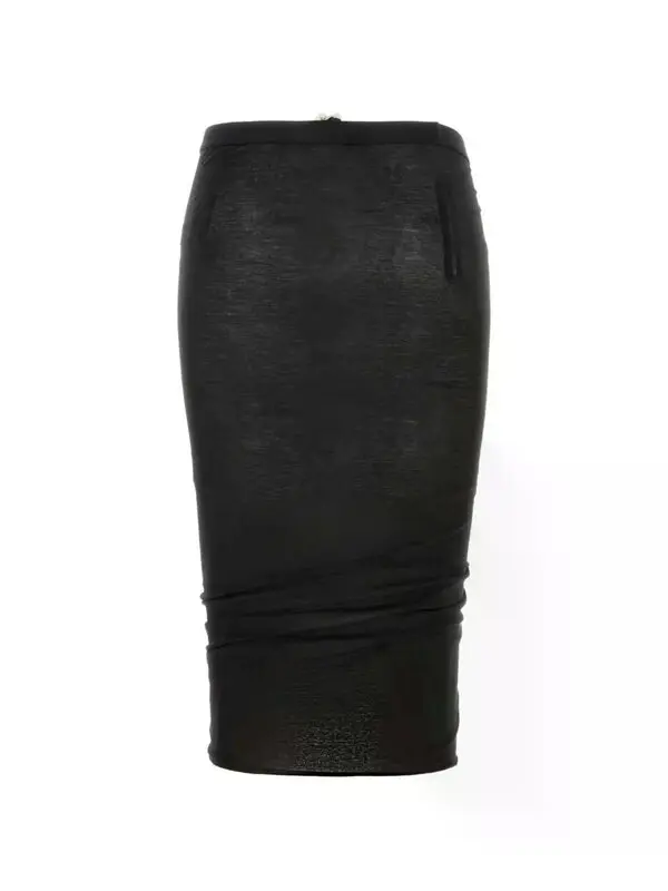 Rick Owens Ruched Drawstring Skirt