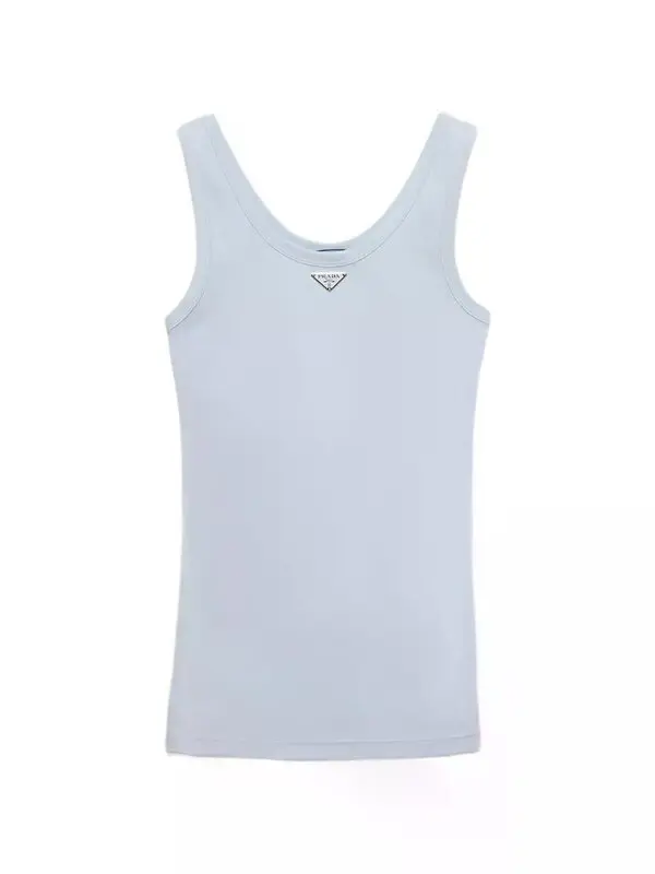 Prada Ribbed Knit Tank Top