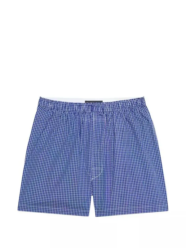 Brooks Brothers Micro-check Boxer Shorts - Blue