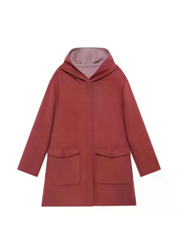Malìparmi Reversible Hooded Single-breasted Coat