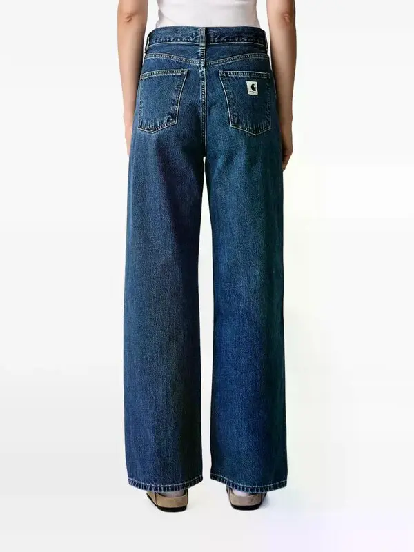Carhartt Work In Progress Jane Logo-patch Wide-leg Jeans