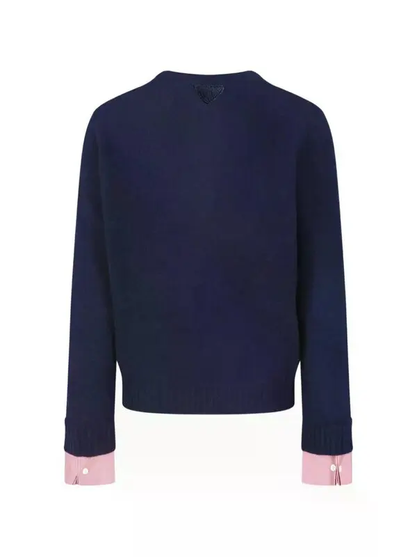 Prada Shetland Wool Crew-neck Sweater